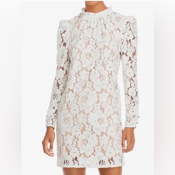 Wayf | Dresses | Wayf Emma Puff Sleeve Lace Dress | Poshmark